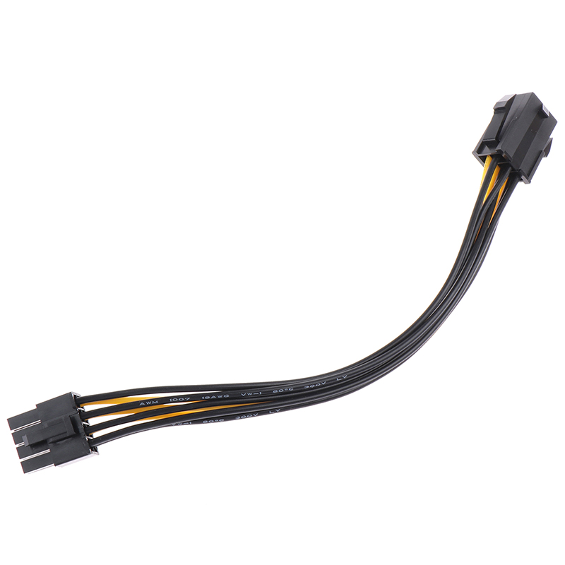 6-Pin To 8-Pin PCI-E Power Converter Extension Cable For Video Card ...