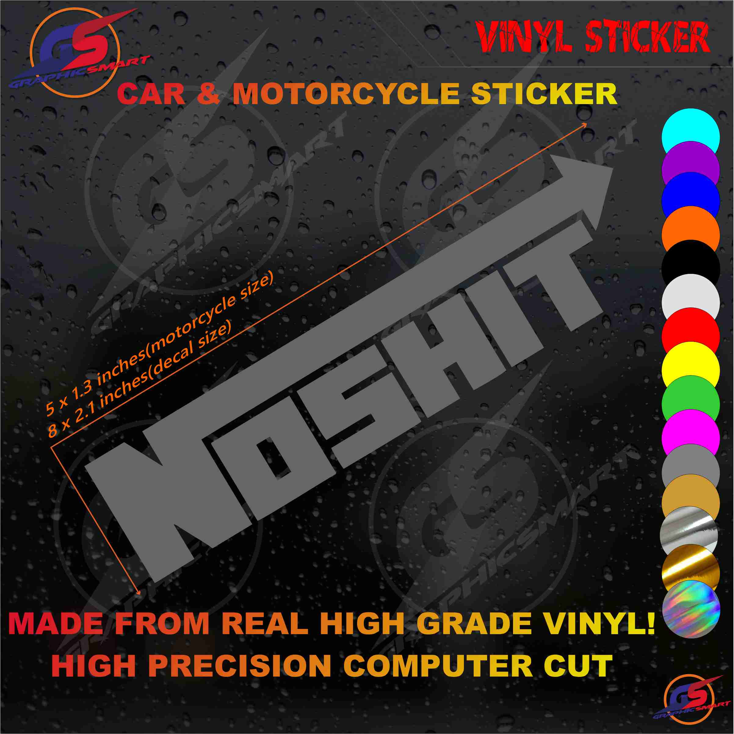 NOSHIT JDM Car & Motorcycle Sticker Decals | Lazada PH