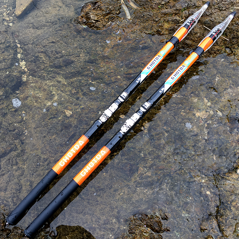 【CyberEssence】Surf Rod Telescopic Rock Fishing Rod Travel Spinning ...