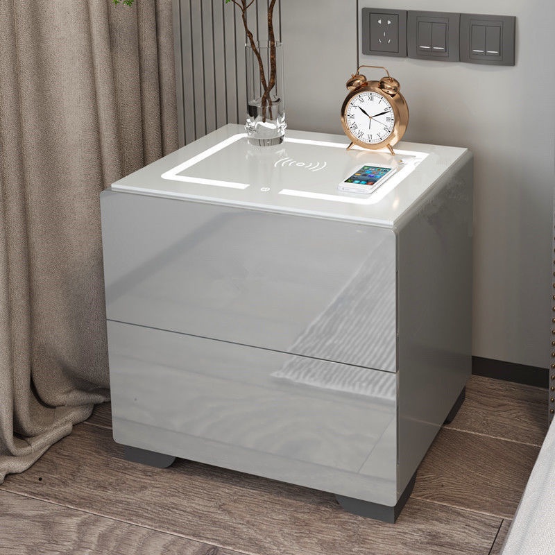 Intelligent Bedside Table Bedroom Modern Simple Multifunctional Bedside ...