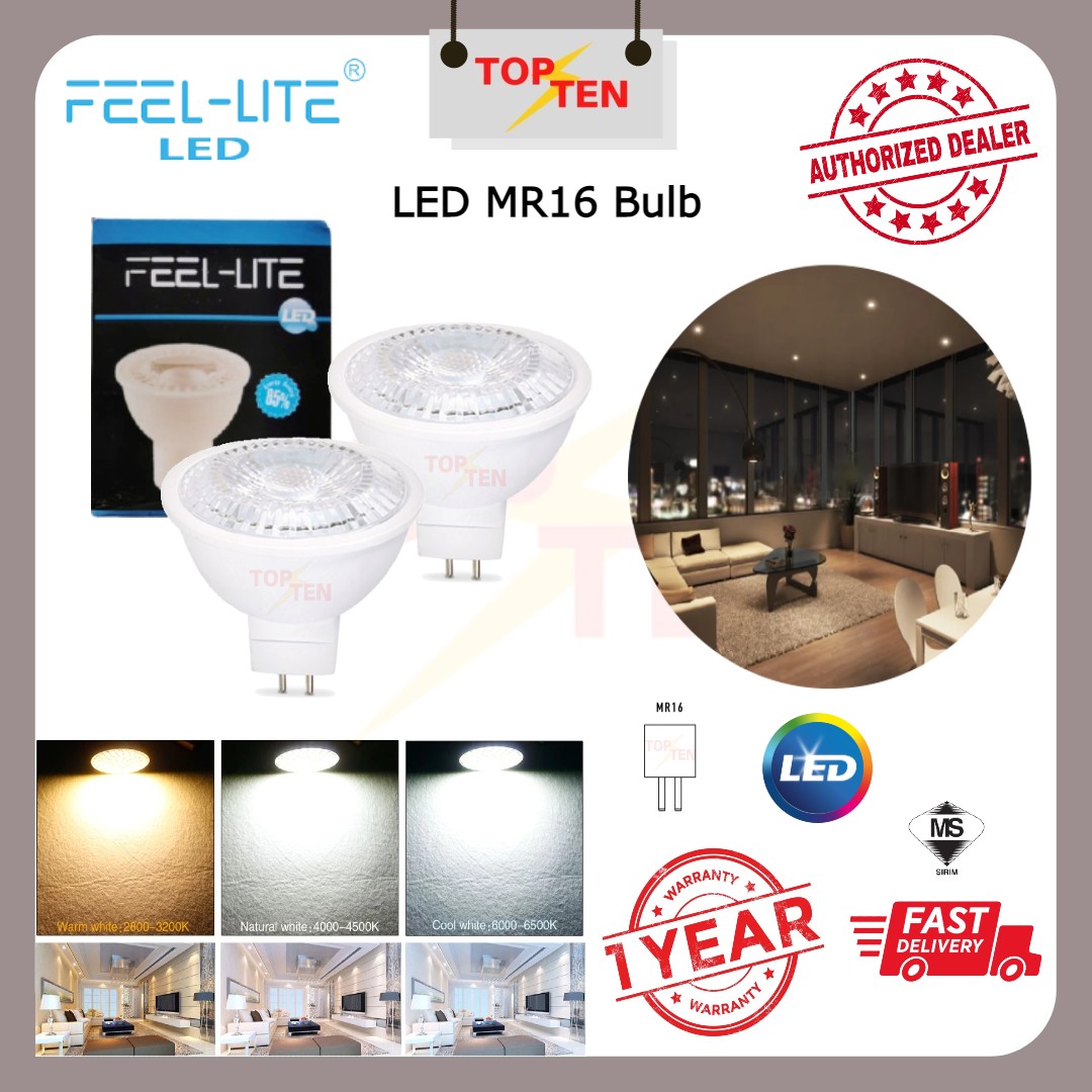 Feel Lite Led GU10 MR16 Bulb 8W Eyeball Spotlight Track Light Led Bulb ...