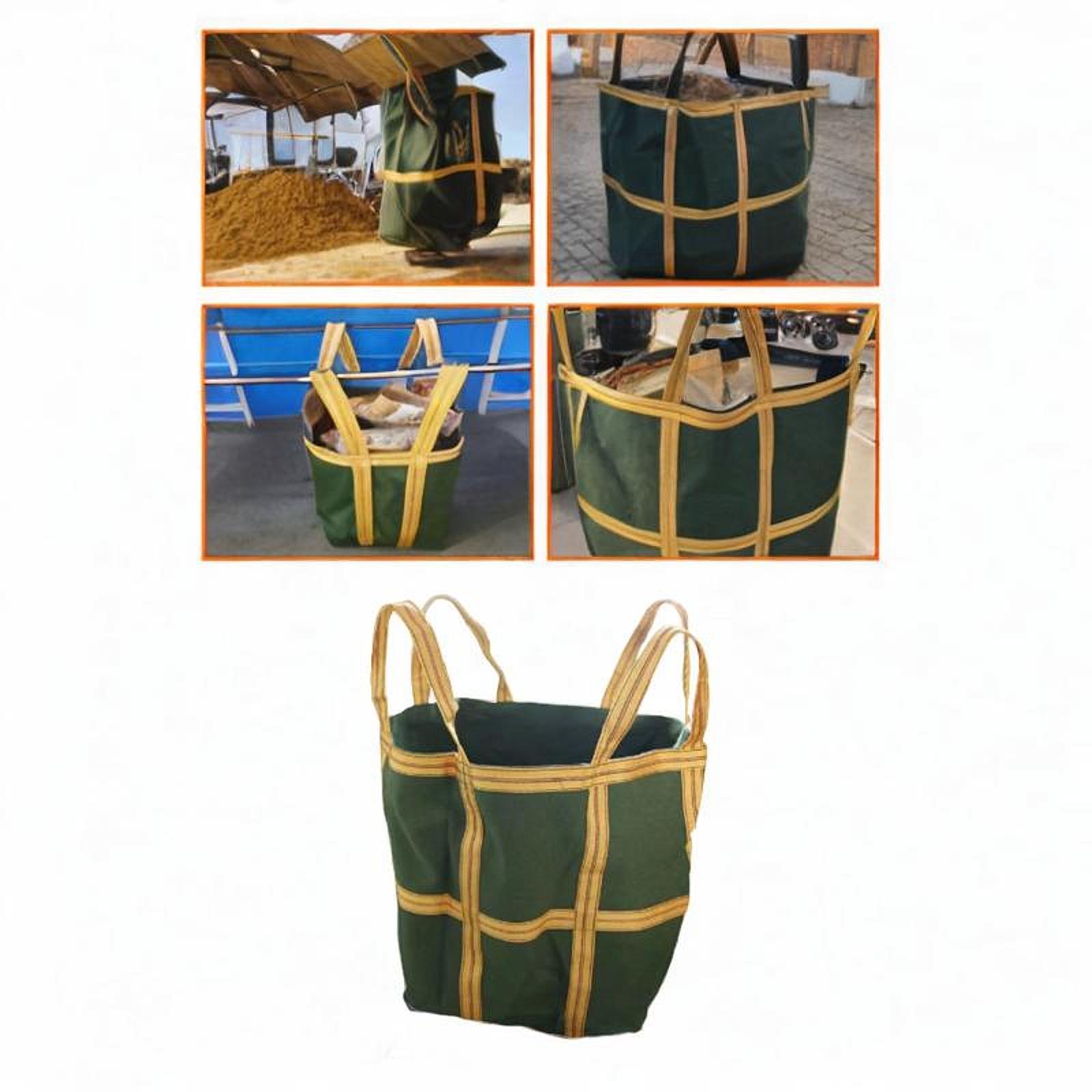 Heavy Objects Canvas Ton Bag Pad Hoisting Net for Holding Firewood ...