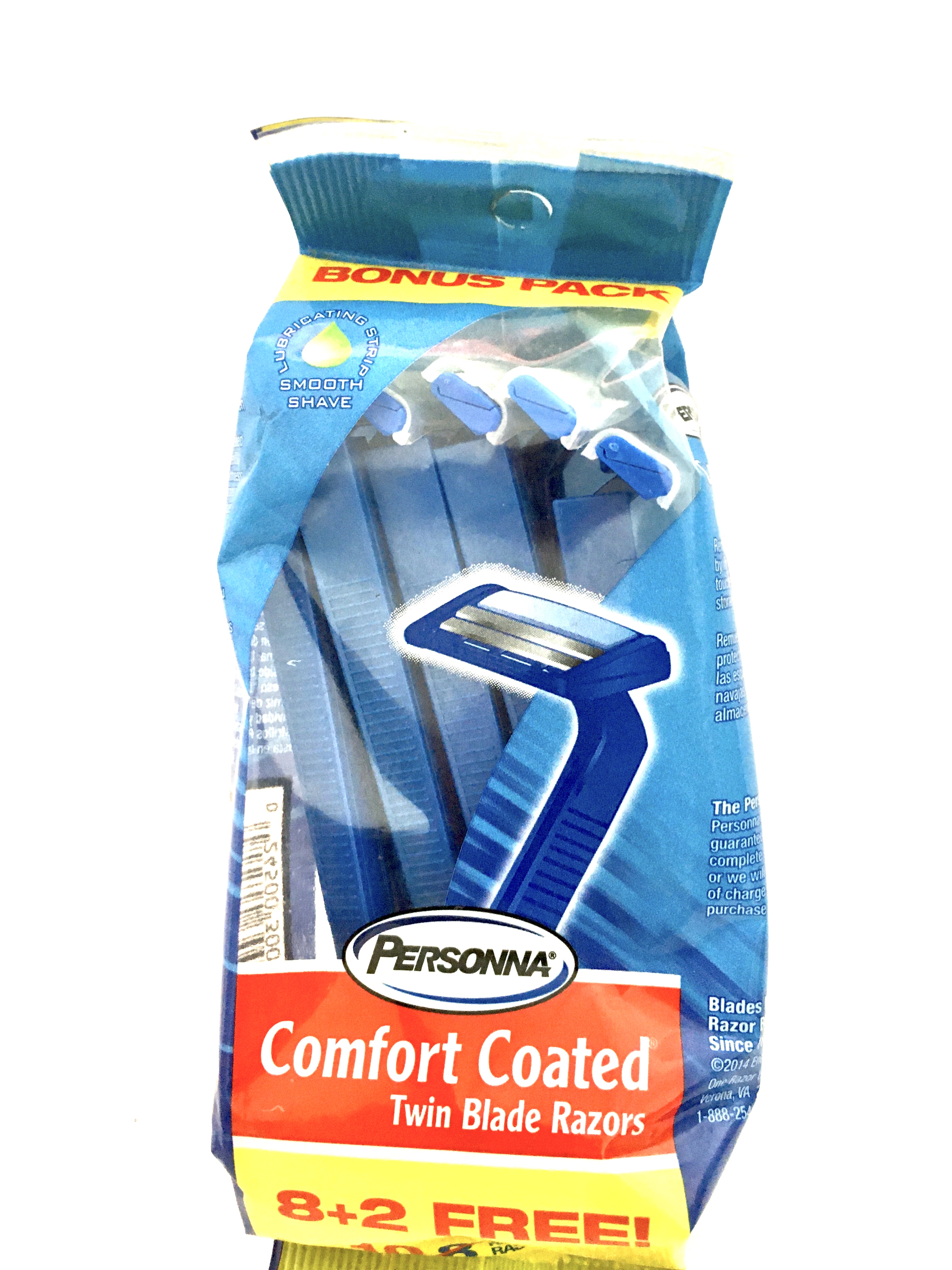 Personna Comfort Coated Twin Blade Razors 8+2 FREE (10 RAZORS) | Lazada PH
