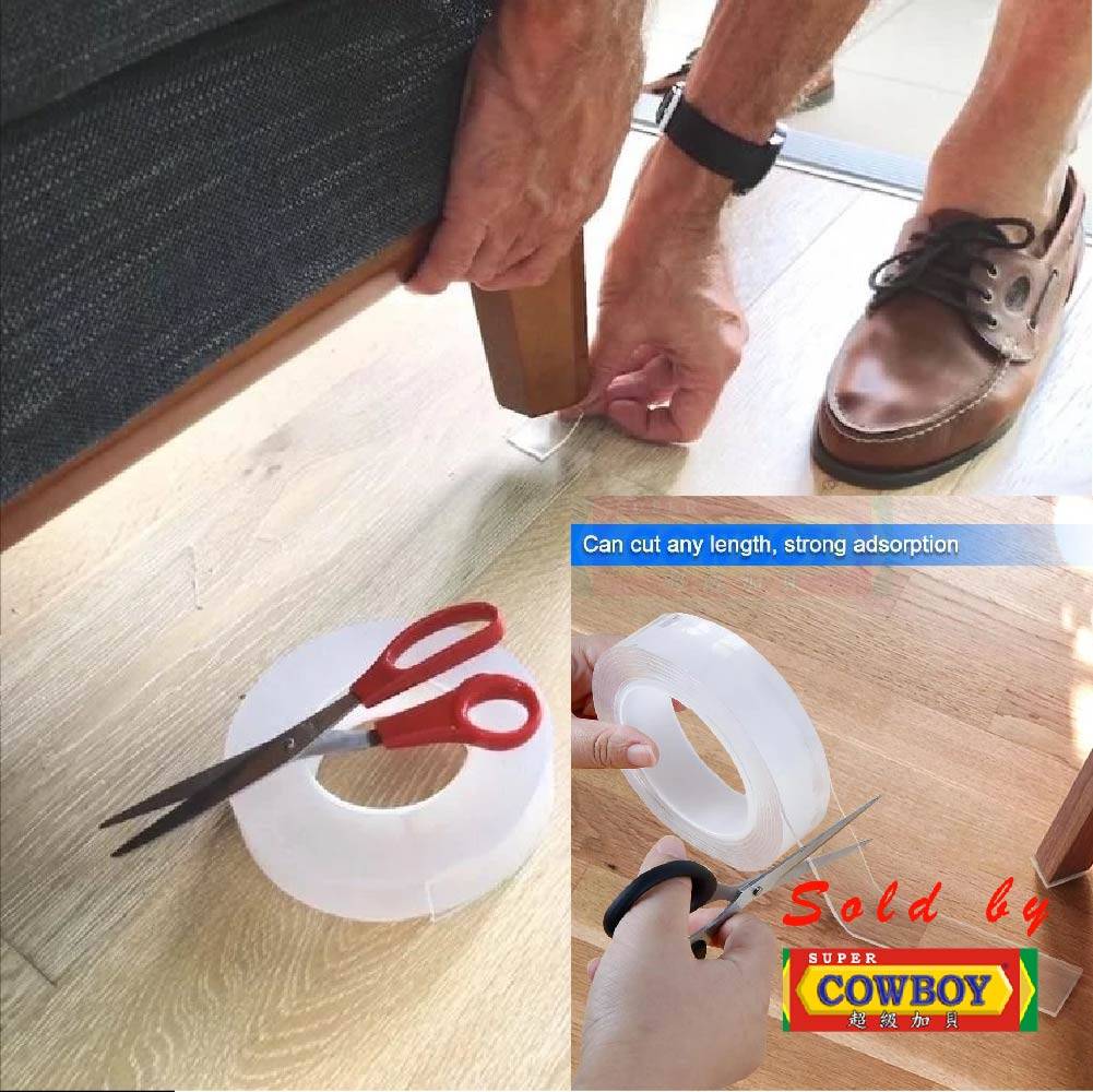 Nano 3 Meter & 1 Meter Tape Nano Transparent Magic Gel Tape Multi ...