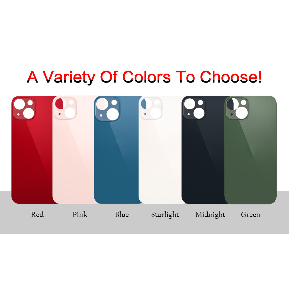 Back Glass for iPhone 13 Back Glass Replacement Back Glass Back Battery ...