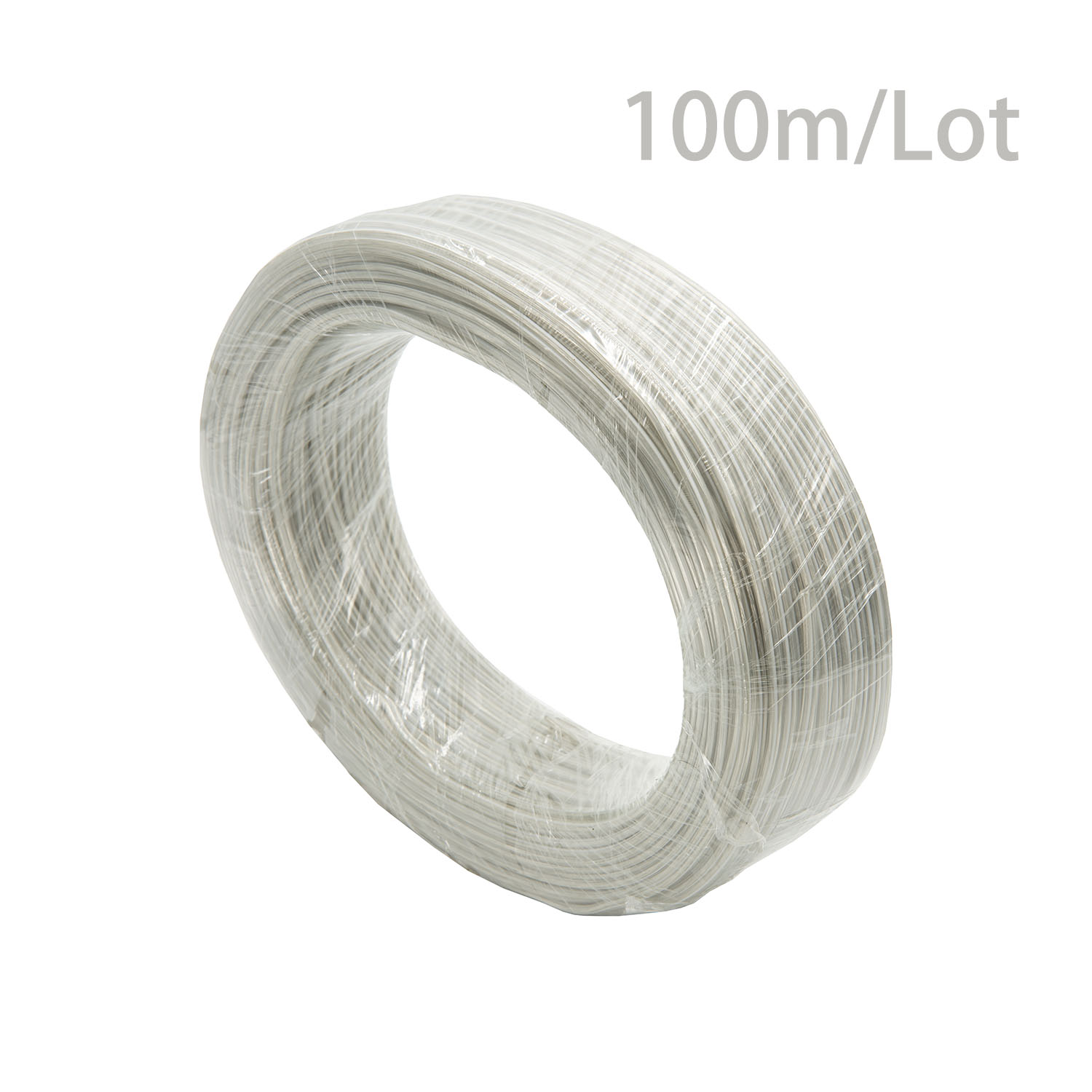 1-100M DIY Electrical Wire 2Pin LED Neon Welding Silver Wire Middle ...