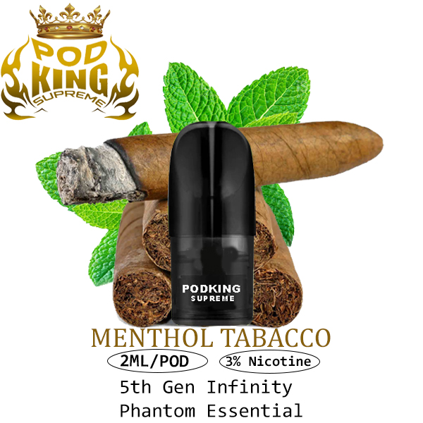 LEGIT POD KING SUPREME RELX 5TH GEN INFINITY PHANTOM (MENTHOL TOBACCO ...