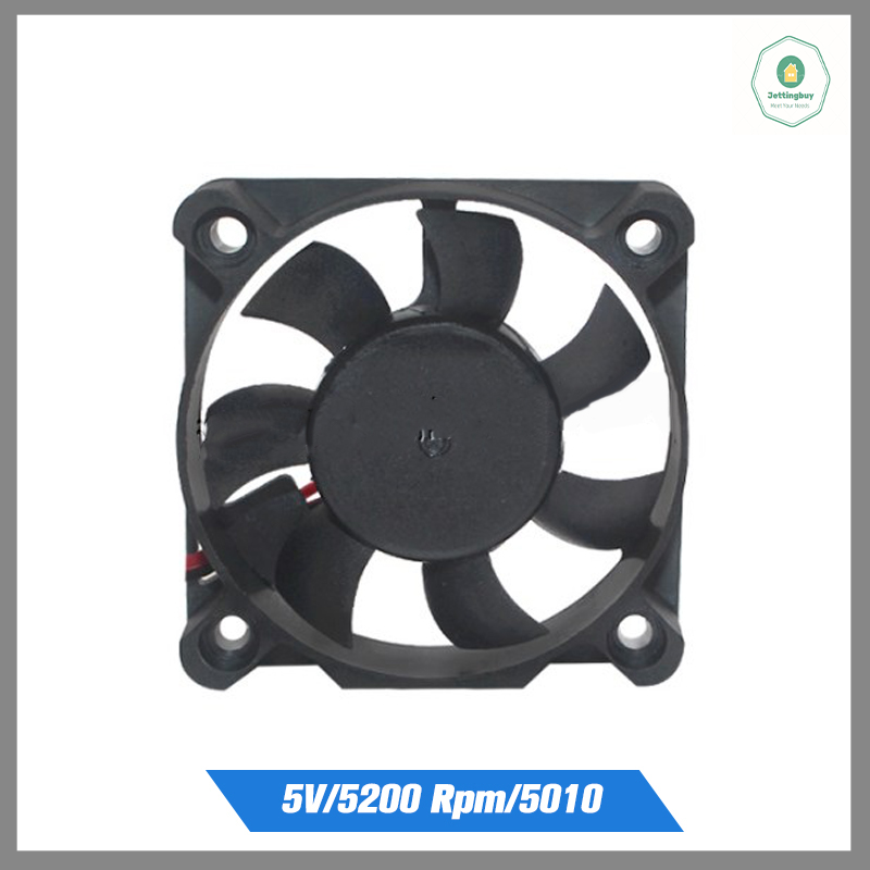 Jettingbuy Hot Sale Dc5010 5012 Quạt làm mát 5V 12V 24V thiết bị máy DC động cơ quạt làm mát máy ...
