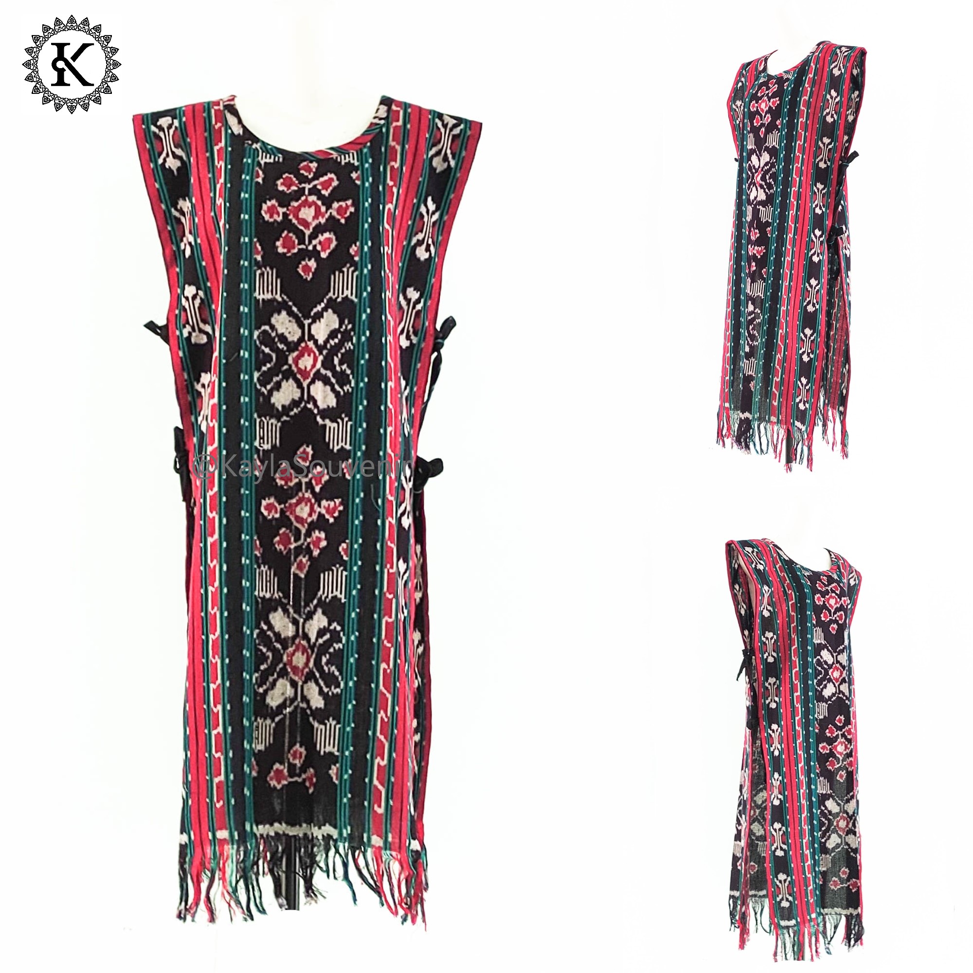 Outer Tenun Rompi Panjang / Long Vest Tenun - Kayla Souvenir | Lazada ...