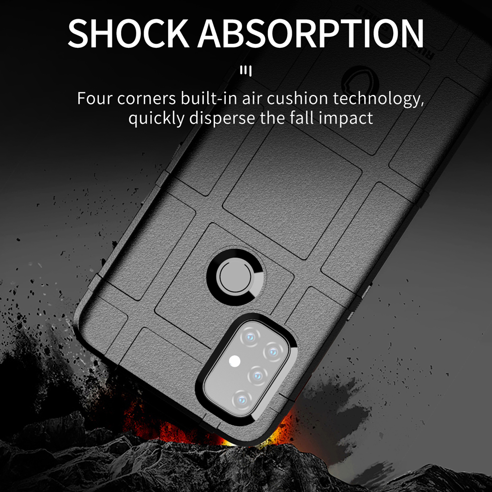 OnePlus Nord N10 5G Case, Eabhulie Soft TPU Heavy Duty Rugged Shield Armor Tough Shockproof ...