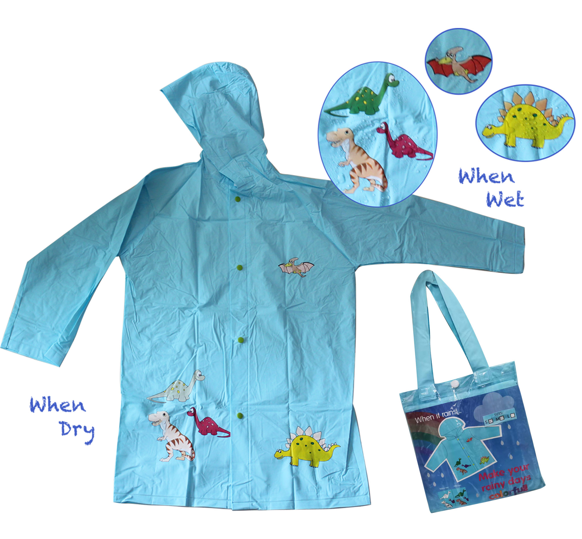 Color Changing Raincoat Dino for Kids Character | Lazada PH