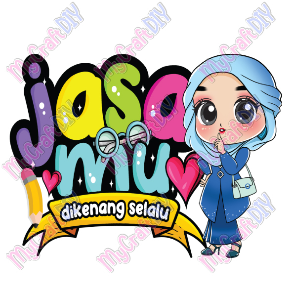 Readystok Keychain Cute TQ Cikgu 2024 Teacher's Day Hadiah Cenderahati ...