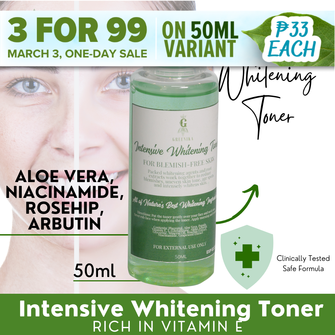 [ INTENSIVE WHITENING TONER ] Greenika Intensive Whitening Toner with ...
