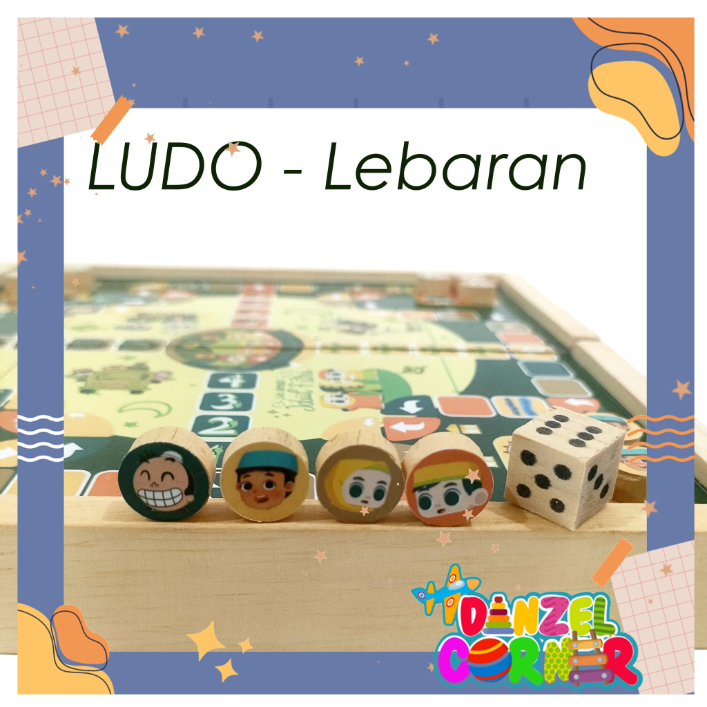Mainan Anak Keluarga Family Board Game Kayu Permainan Papan Ludo ...