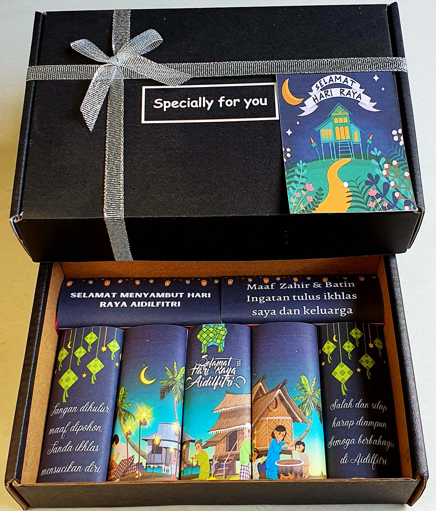 🧕Hari Raya D2 Personalized Surprise KitKat Chocolate Gift Box 5 pcs ...