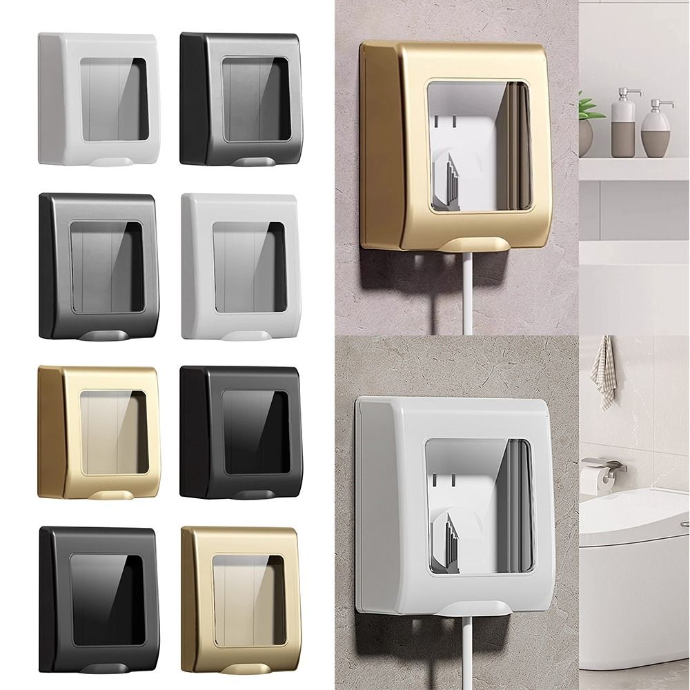 86 Type Switch Protective Cover Transparent Self-Adhesive Electric Plug ...