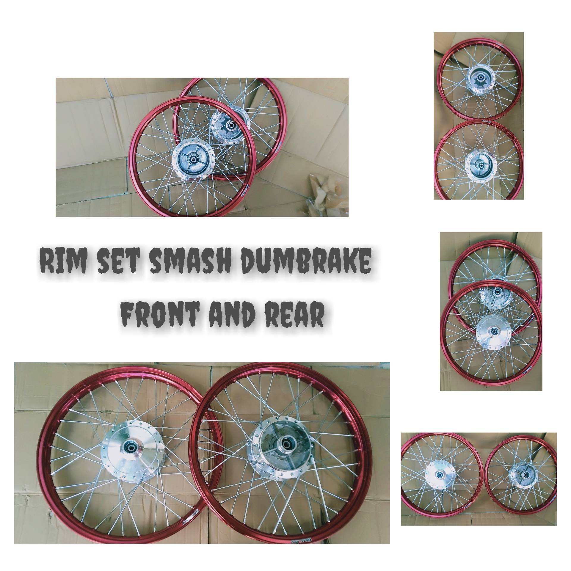 RIM SET SMASH DRUUM BRAKE FRONT AND REAR | Lazada PH