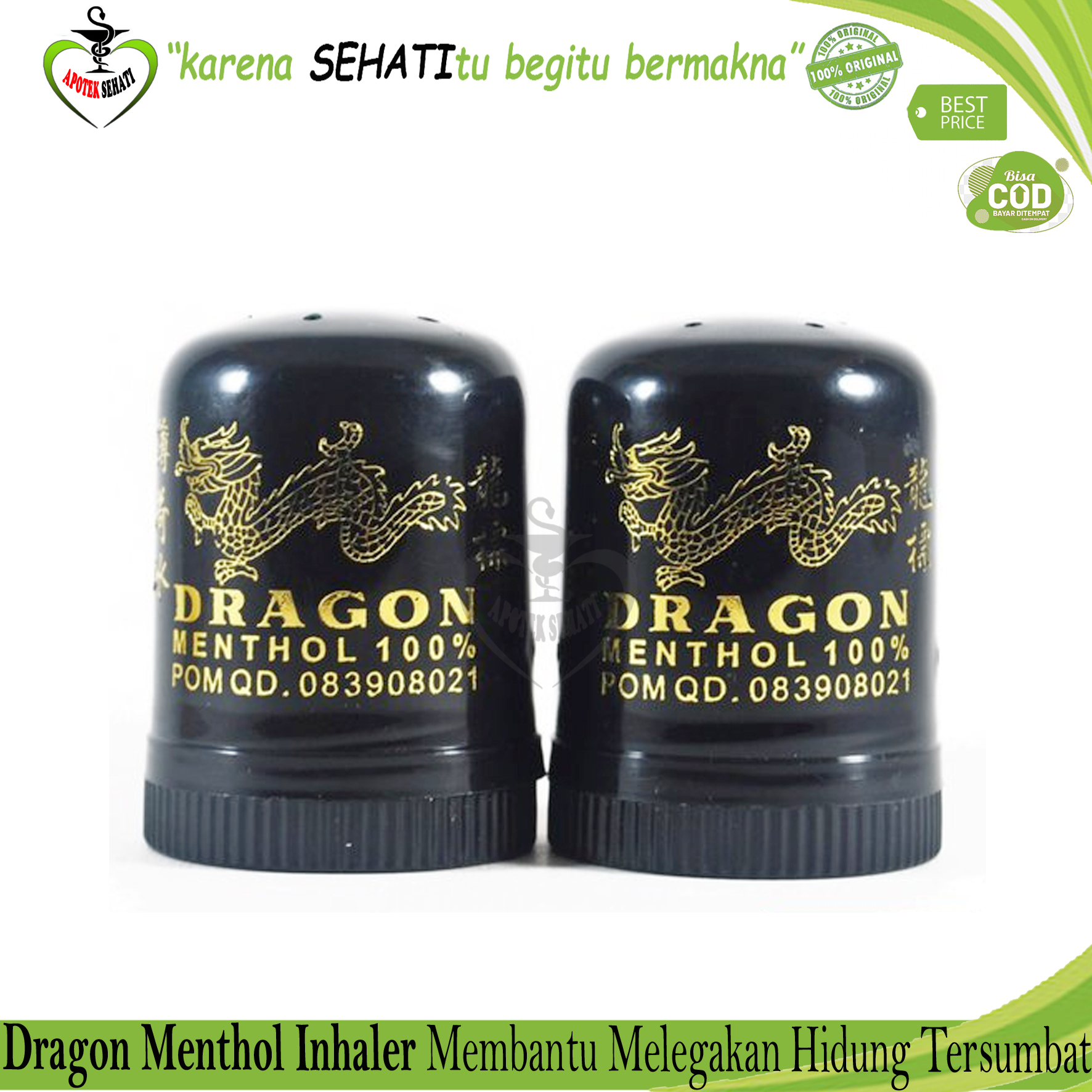 Cap Dragon Inhaler Menthol 8 Gram Melegakan Pernafasan | Lazada Indonesia
