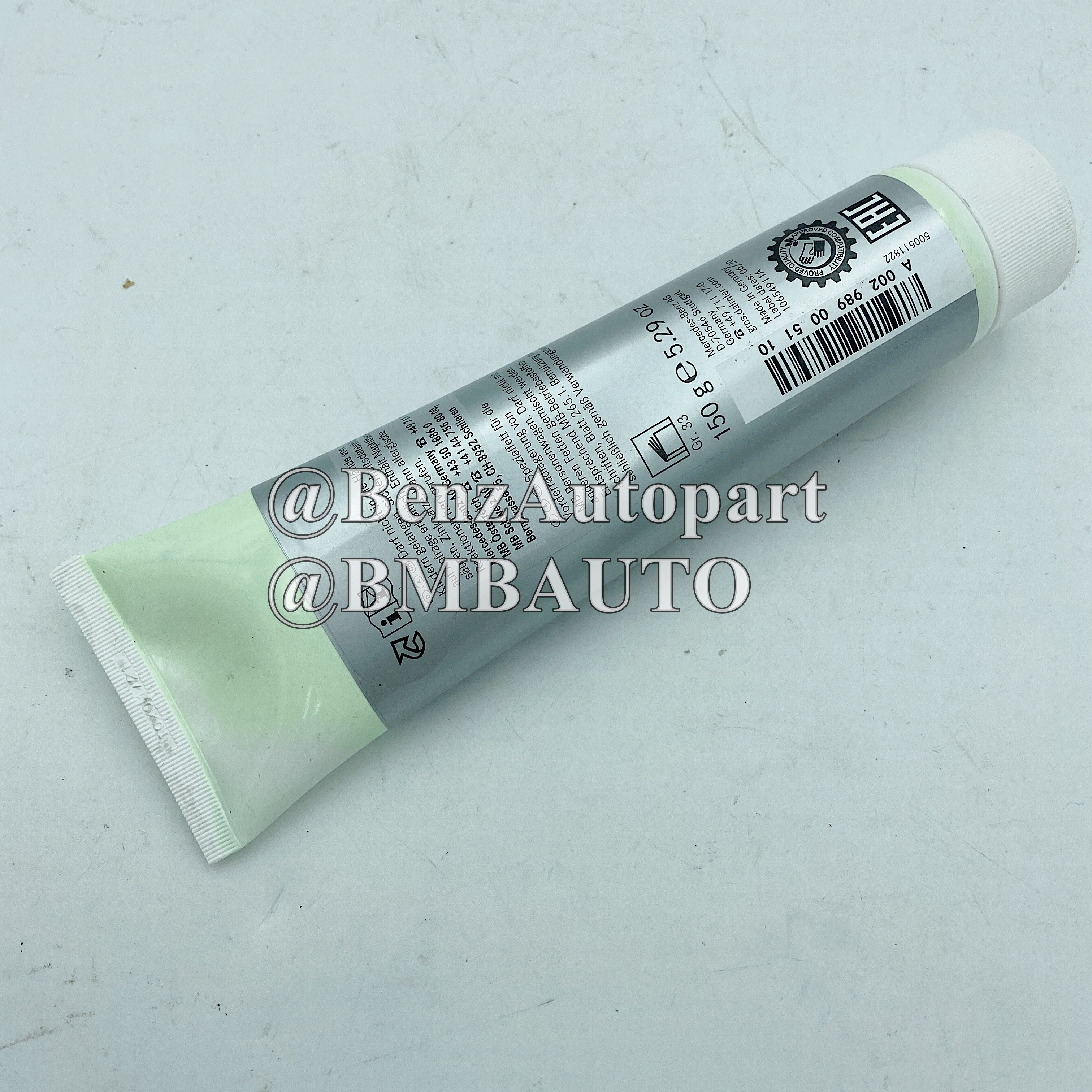 BENZแท้ จาระบีลูกปืนล้อ เบอร์ 002 989 00 51 | MB265.1 (MADE IN GERMANY ...