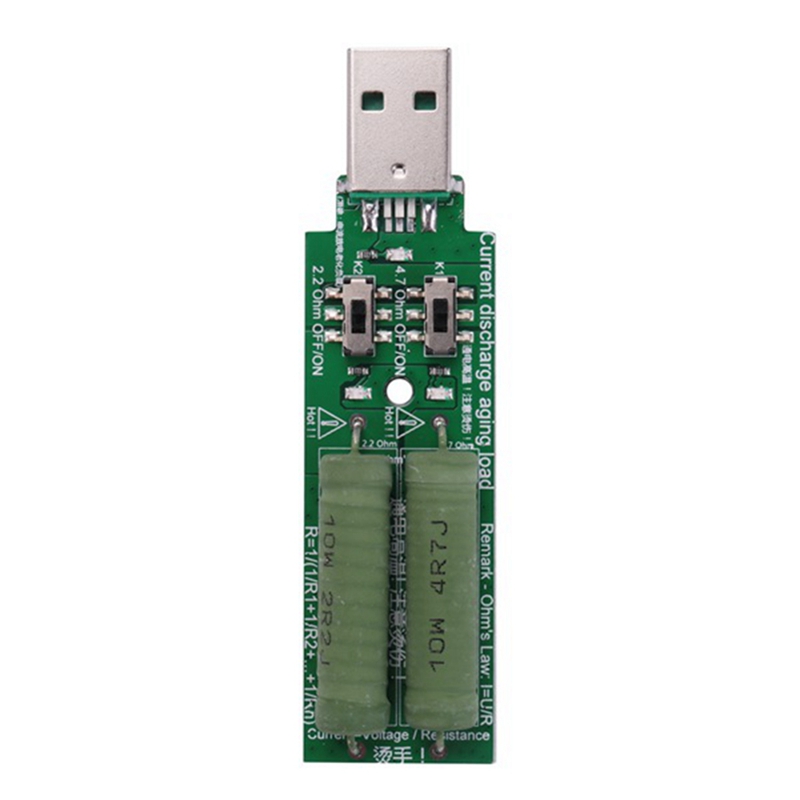 1 Piece Usb Resistor Dc Electronic Load With Switch Adjustable 5v1a/2a ...