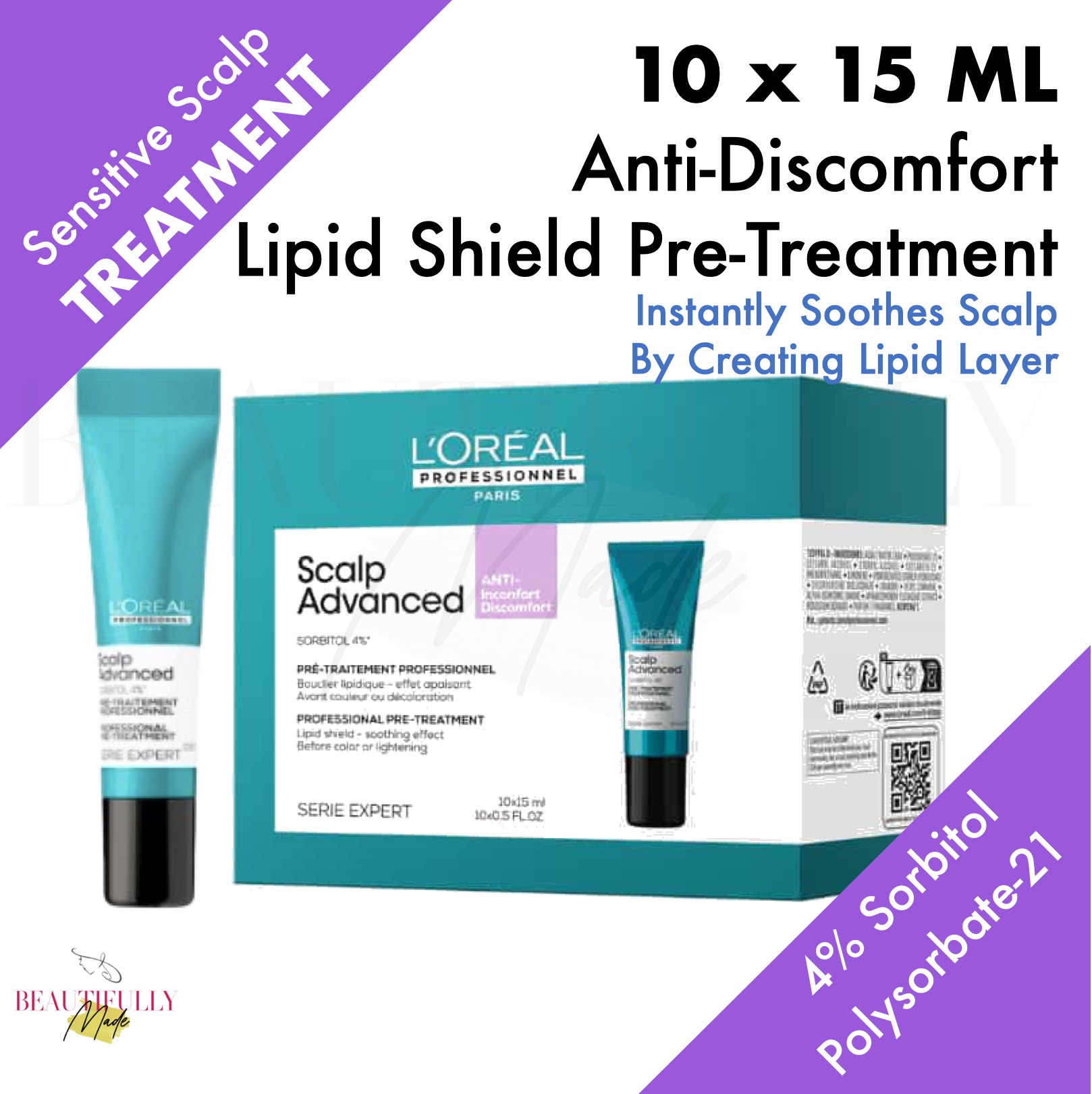 L’Oreal Professional Scalp Advanced Anti-Discomfort Lipid Shield Pre ...