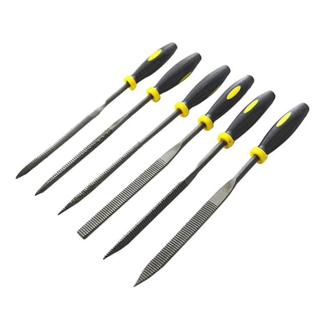 6pcs Hand Metal Steel Files Set, (4x160mm) (Kikil Set) | Lazada PH