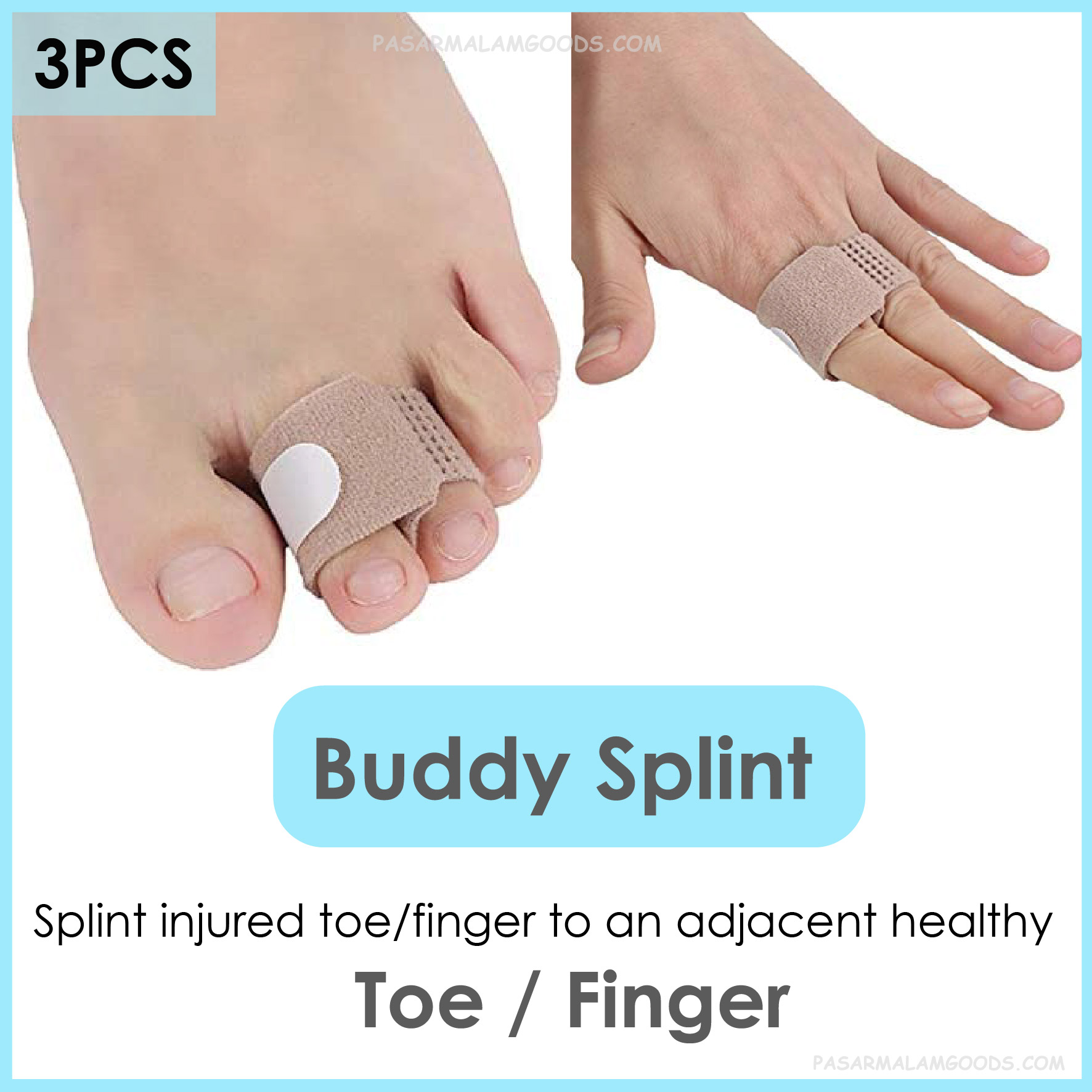 Delivered in 3-4 Days 3PCS Hammer Toe Finger Straightener Corrector Toe ...