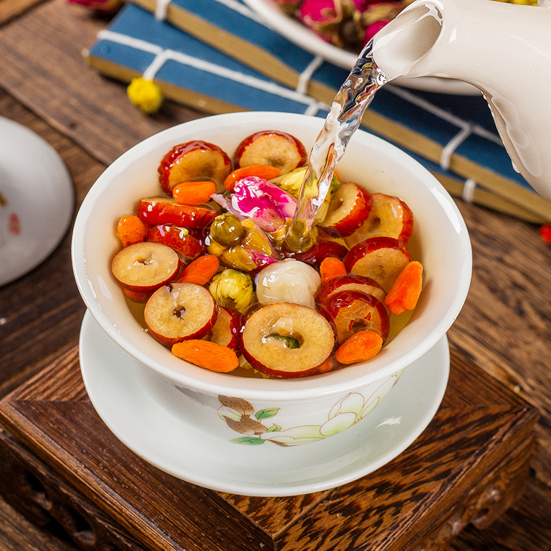 Goddess five treasure tea, （10 bags）health tea, daughter tea, rose ...