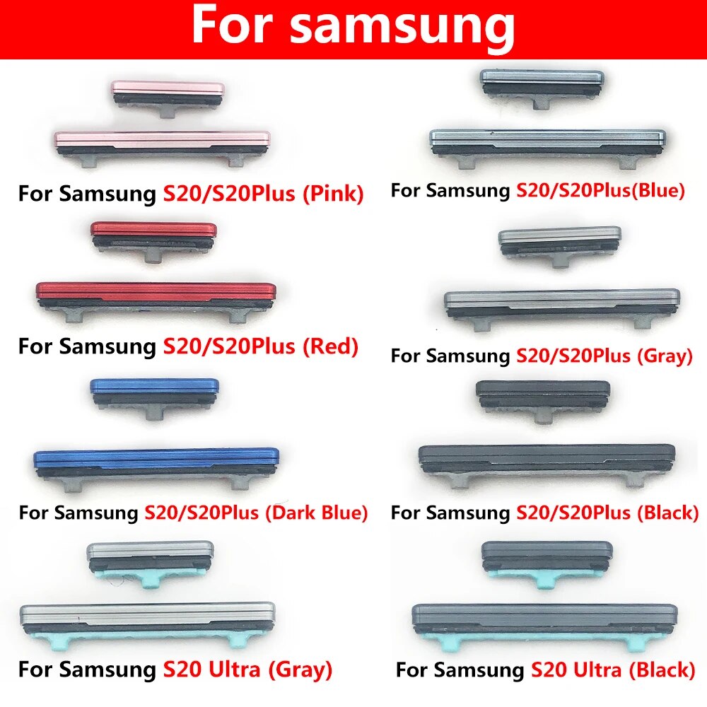 New Power Button + Volume Side Button For Samsung S20 / S20 Plus / S20 ...