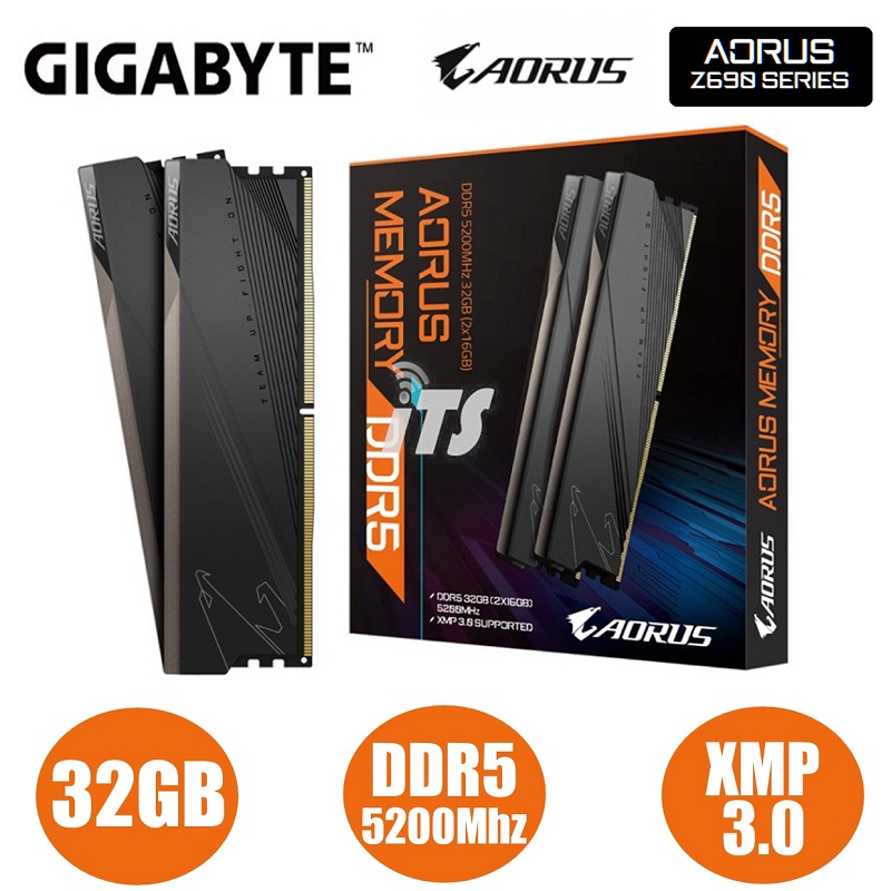 Gigabyte AORUS Memory DDR5 32GB (2 x 16GB) 5200Mhz Ram | Lazada