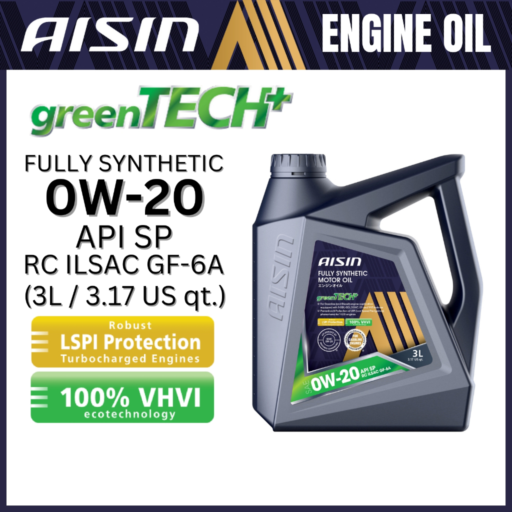 100% Original Aisin Engine Oil Fully Synthetic API: SP (RC ILSAC GF-6A ...