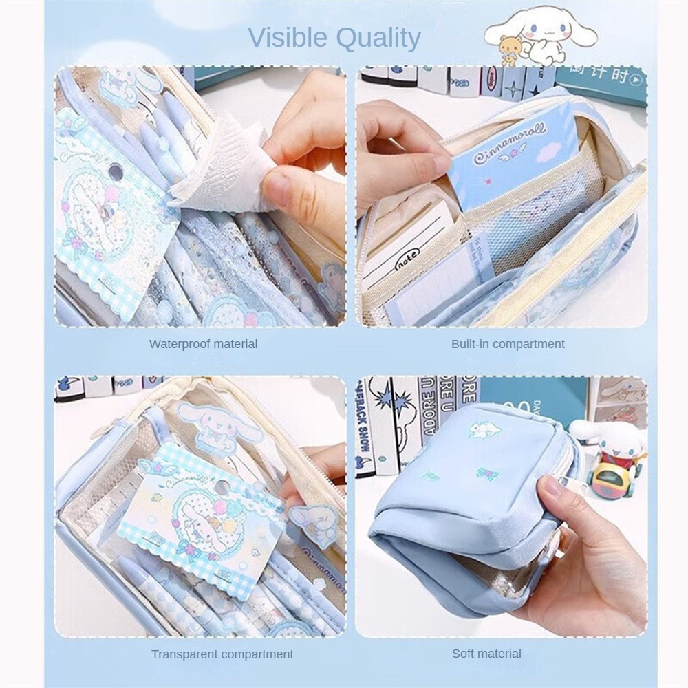 Pencil Case Large Capacity Cute Student Stationery Storage Pencil Bag ...