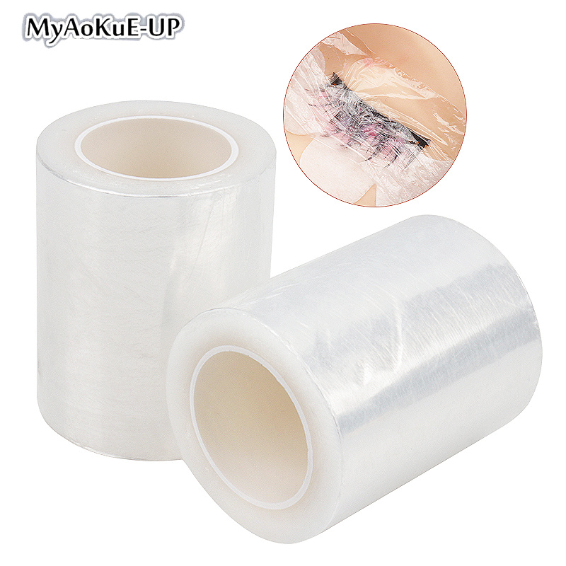 1 Roll 200M Eyelash Extension Use Clear Plastic Wrap Tattoo Eyebrow ...