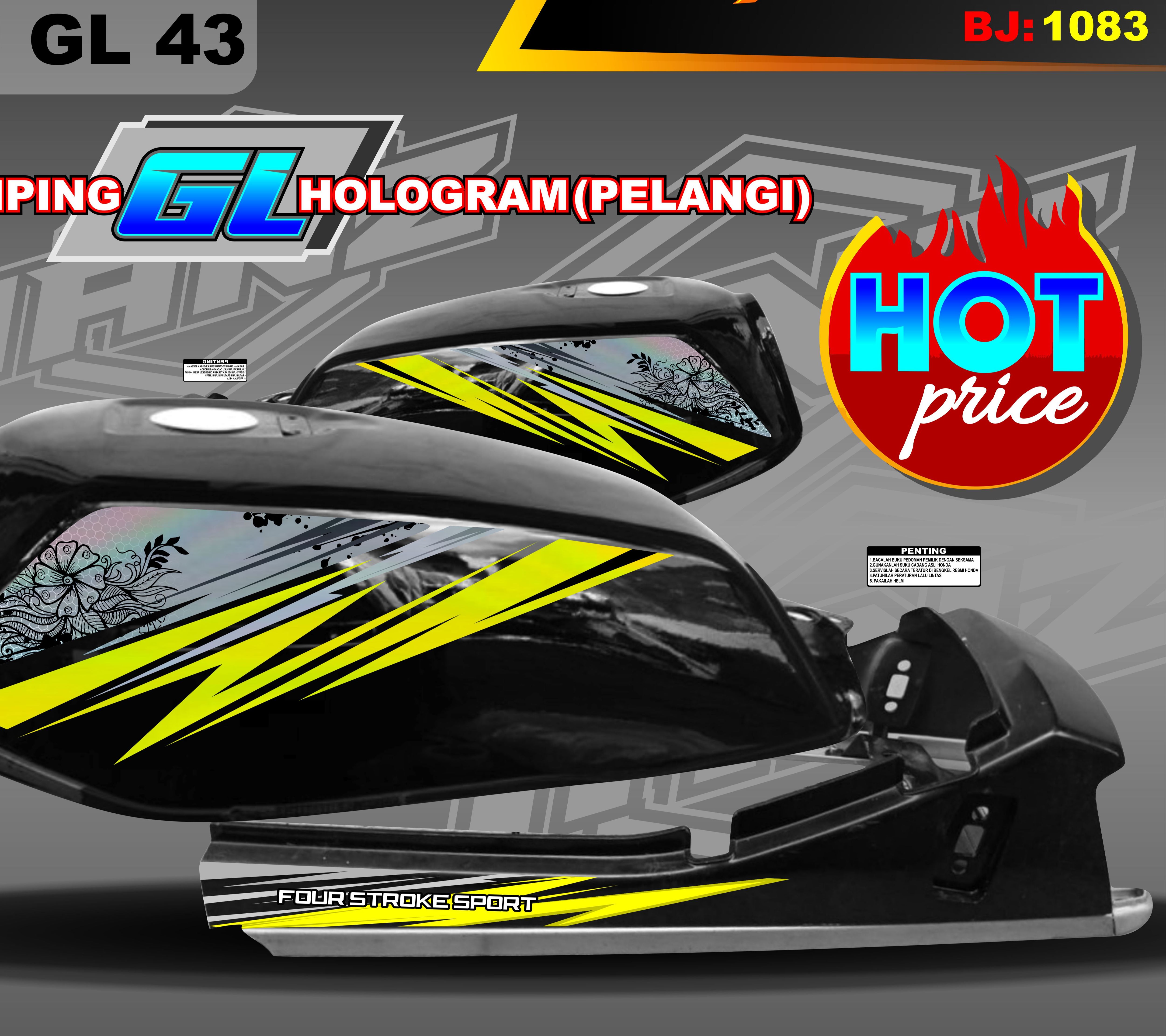 STRIPING GL NEW DESAIN VARIASI HOLOGRAM / STIKER GL PRO | Lazada Indonesia