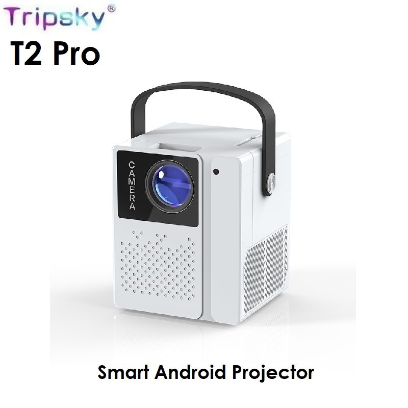 TRIPSKY T2 PRO Proyektor ANDROID Smart Projector 230 ANSI Lumens ...