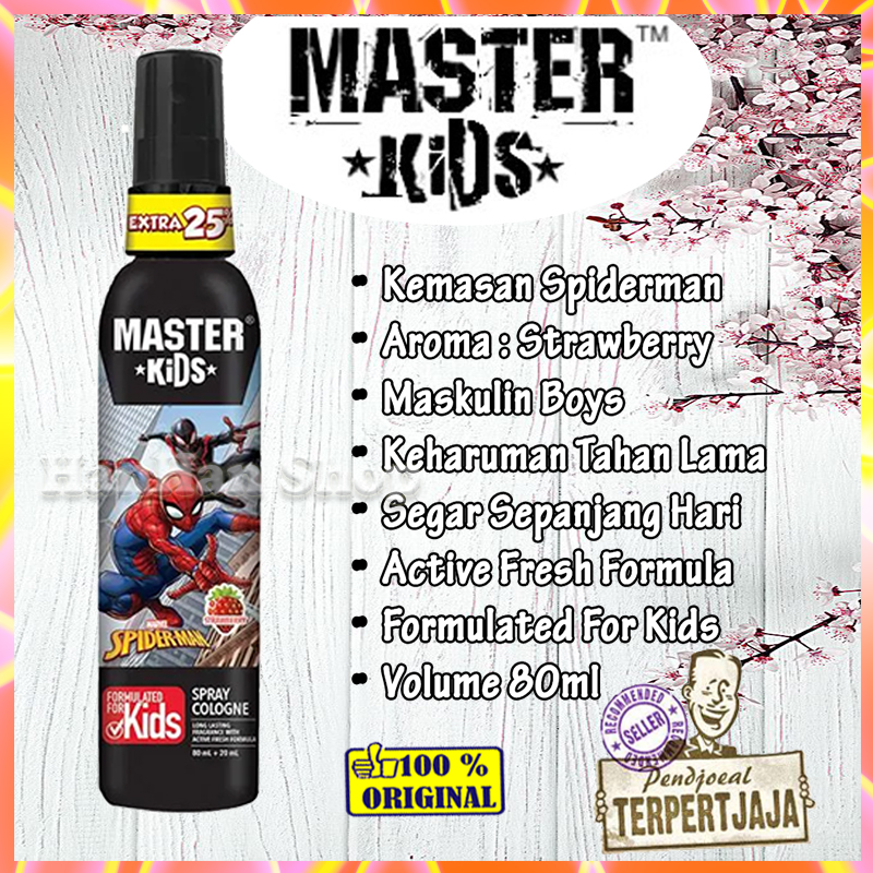 Master Kids Spray Cologne 80ml Parfum Anak Tahan Lama Minyak Wangi Anak Kids Minyak Wangi Anak ...