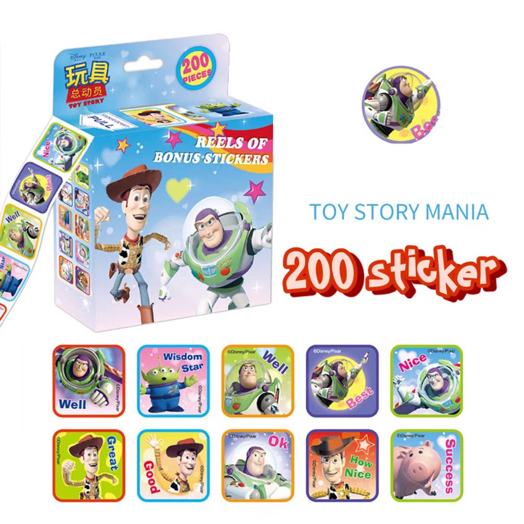 Stiker box mainan anak-anak disney original frozen elsa shopia princess ...