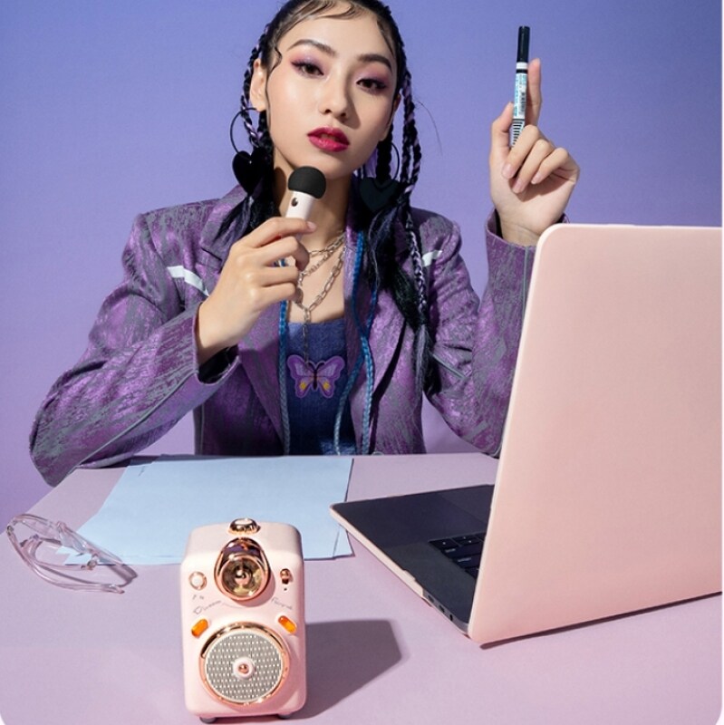 ลำโพง+ไมโครโฟนบลูทูธไร้สาย Divoom Fairy-OK ร้องคาราโอเกะเชื่อมต่อกับมือ ...