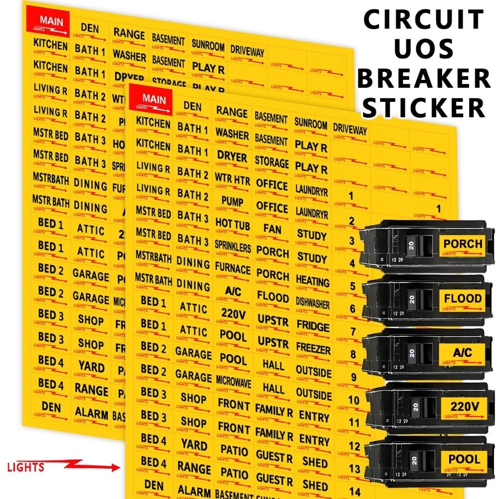 129 Pcs Fuse Box Decal Weatherproof Circuit Breaker Labels Convenient ...