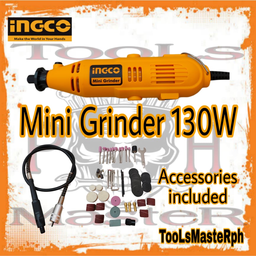 INGCO MG1309P 130W Mini Die Grinder with 52pcs Accessories | Lazada PH