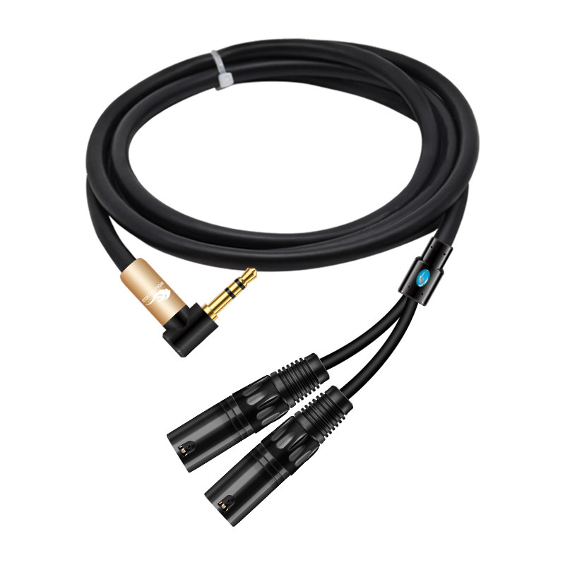 GOLLEY LION Jack 3.5mm TRS Stereo to Double XLR Male Patch Cord 3.5mm 1 ...