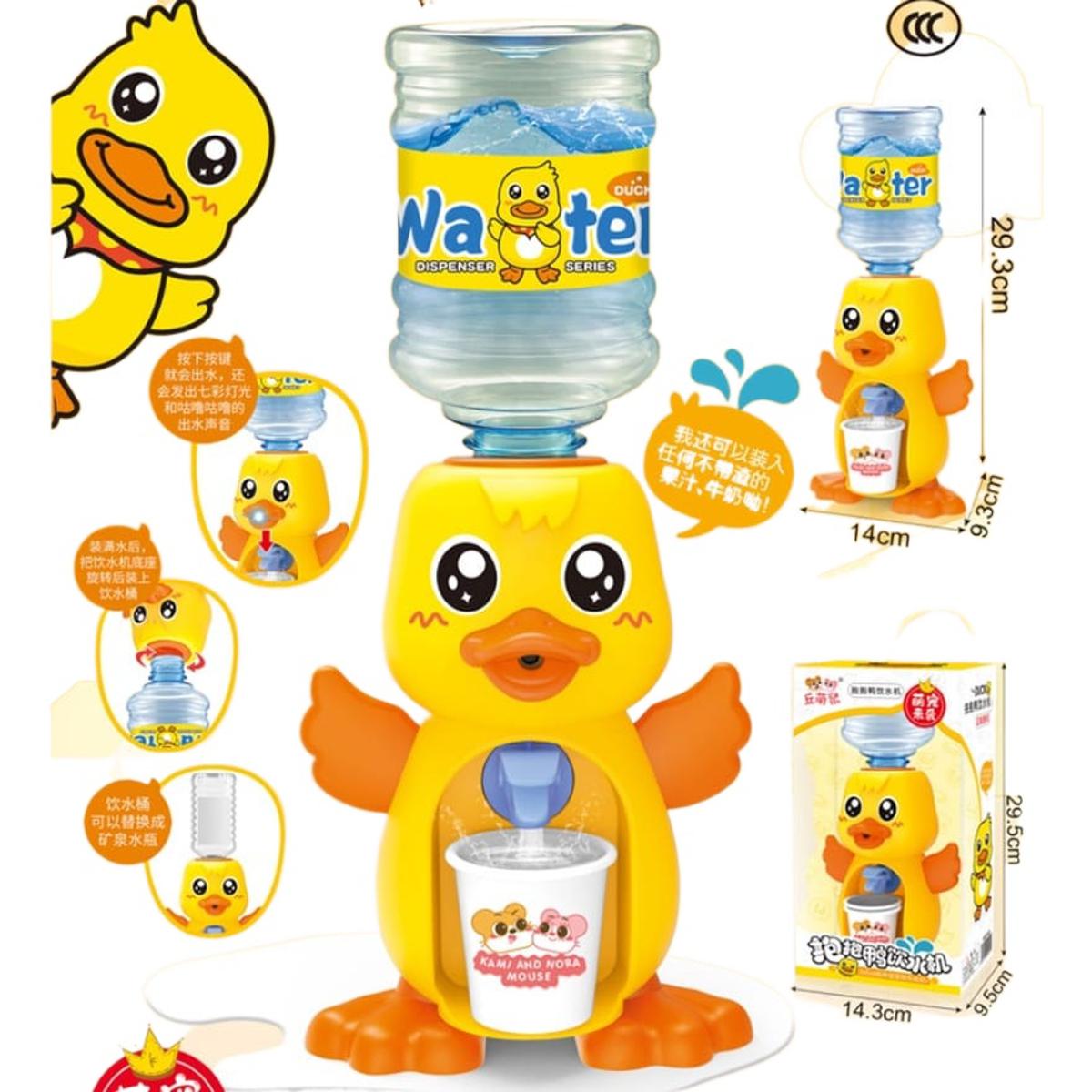 Cute Duck Water Dispenser Toy With Glass Pretend Play Toy For Kids and ...