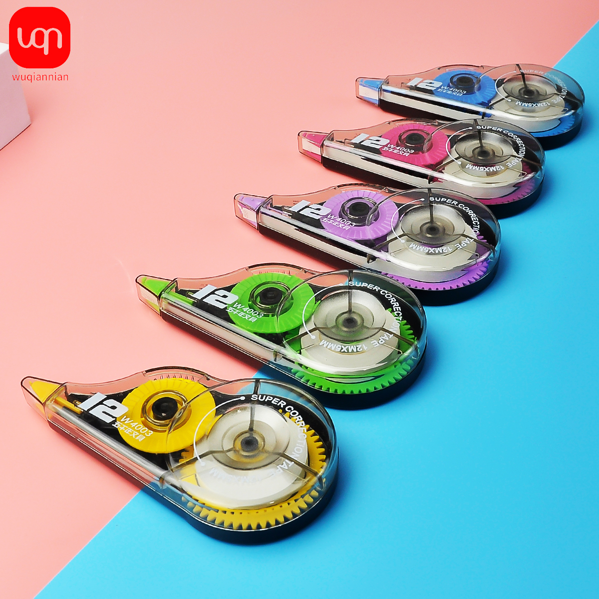 5PCS practical Correction Tape Roll 60m Long White Sticker Material ...