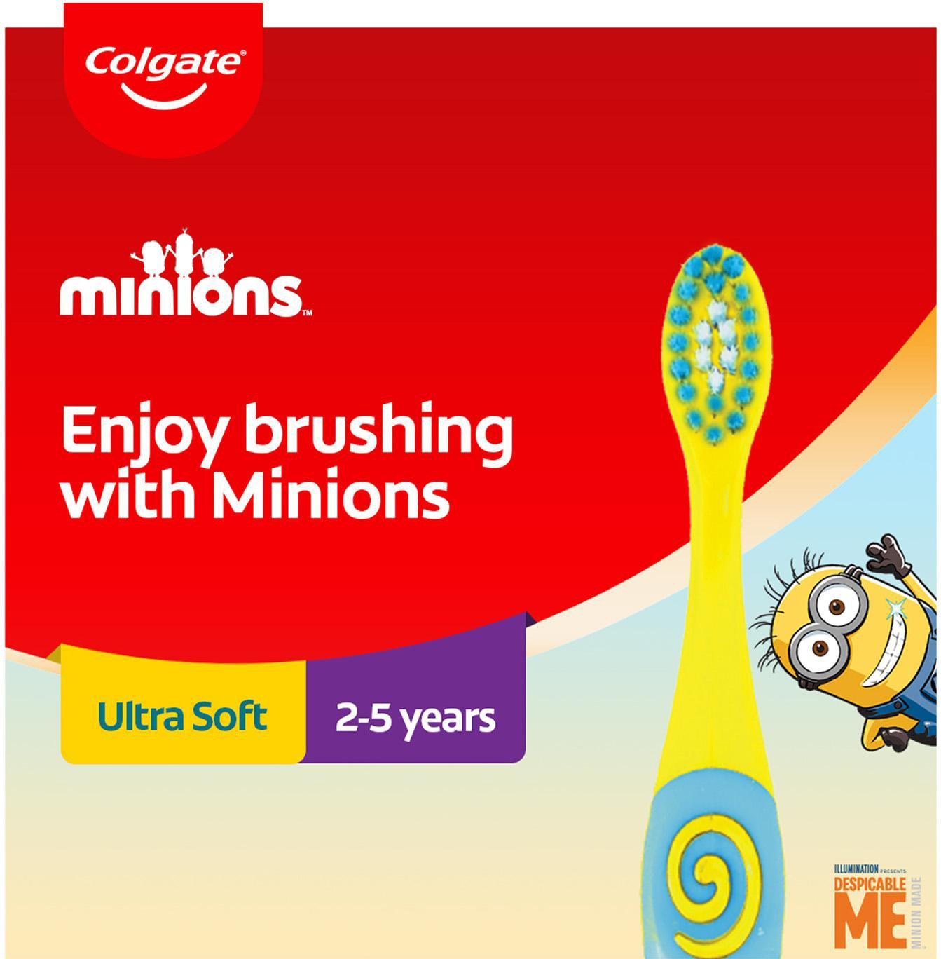 Colgate Kids Minion Toothbrush 2-5 Years (Ultra Soft) (Laz Mama Shop ...
