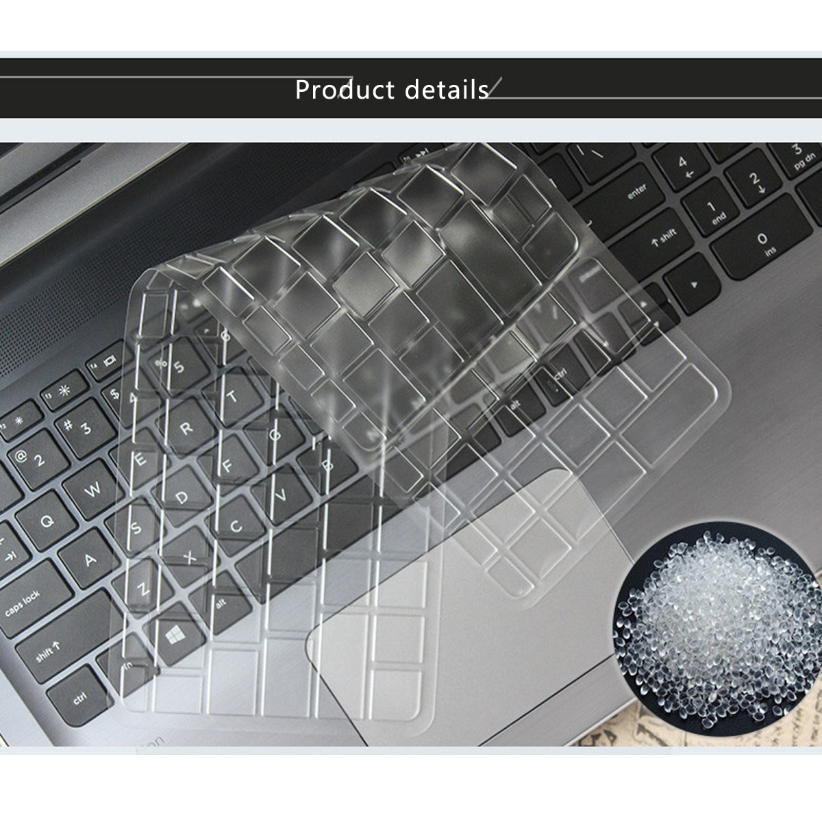 Keyboard Cover Skin Protector for HP ENVY x360 15-u*** serie 15-u010dx ...