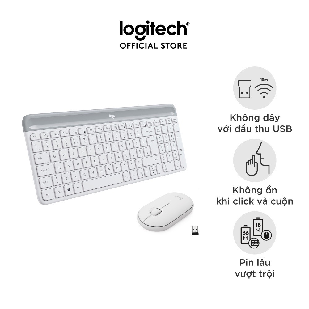 Bộ phím chuột không dây Logitech K470 -Ngoc Viên Store | Lazada.vn