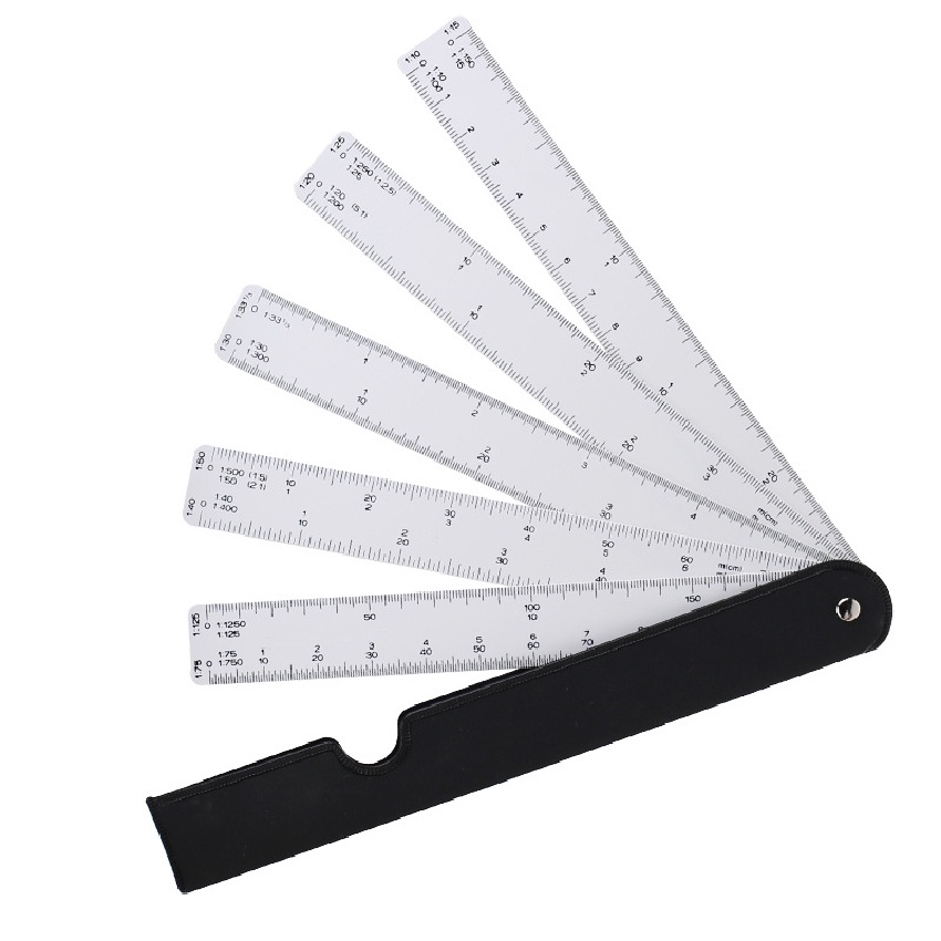 Useful Fan Scale Ruler for Graphics Design Architectural Drawings Multi ...