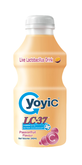 優益C 乳酸菌 (百香果) YOYI C Cultured Milk Bottle Drink 340ML x 24 Bottles ...