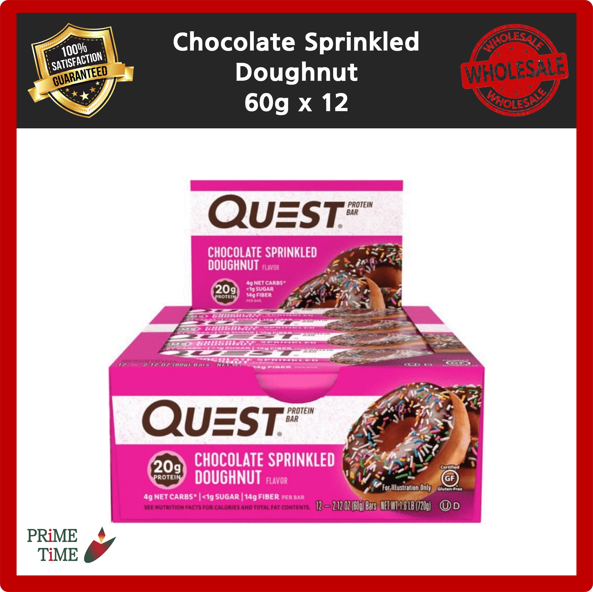 [Quest] Nutrition Protein Bar 15 Types 60g x 12 Bar 720g | Lazada PH