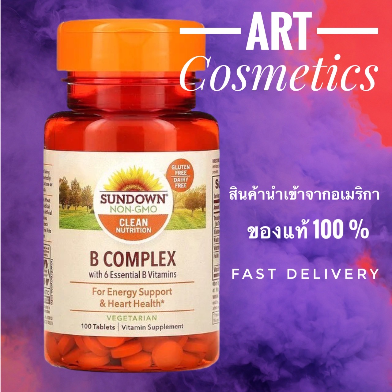 Sundown Naturals, B-Complex, 100 tablets (No.653) | Lazada.co.th